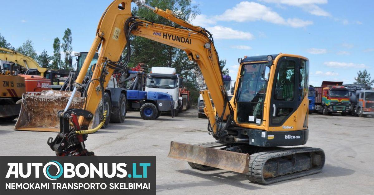 Hyundai R60CR-9A Rototilt, Mini ekskavatoriai, 2015-03 m. | 141619 ...